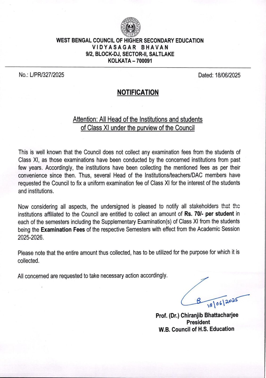 Official Notification Viewer